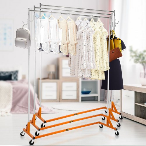 VEVOR Z Rack, Industrial Grade Z Base Garment Rack, Height Adjustable ...