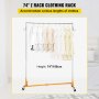 VEVOR Z Rack, Industrial Grade Z Base Garment Rack, Height Adjustable ...