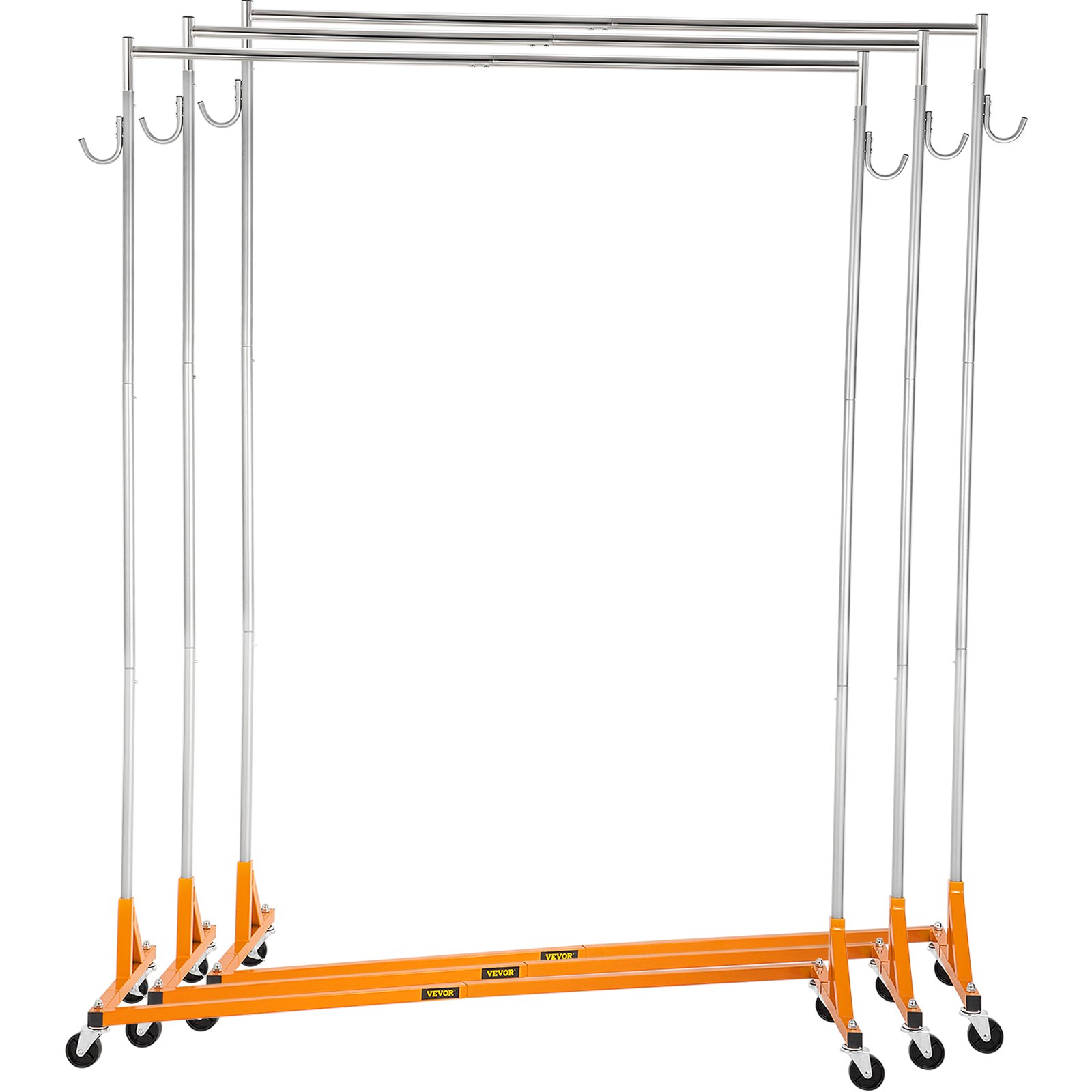 VEVOR Z Rack, Industrial Grade Z Base Garment Rack, Height Adjustable ...