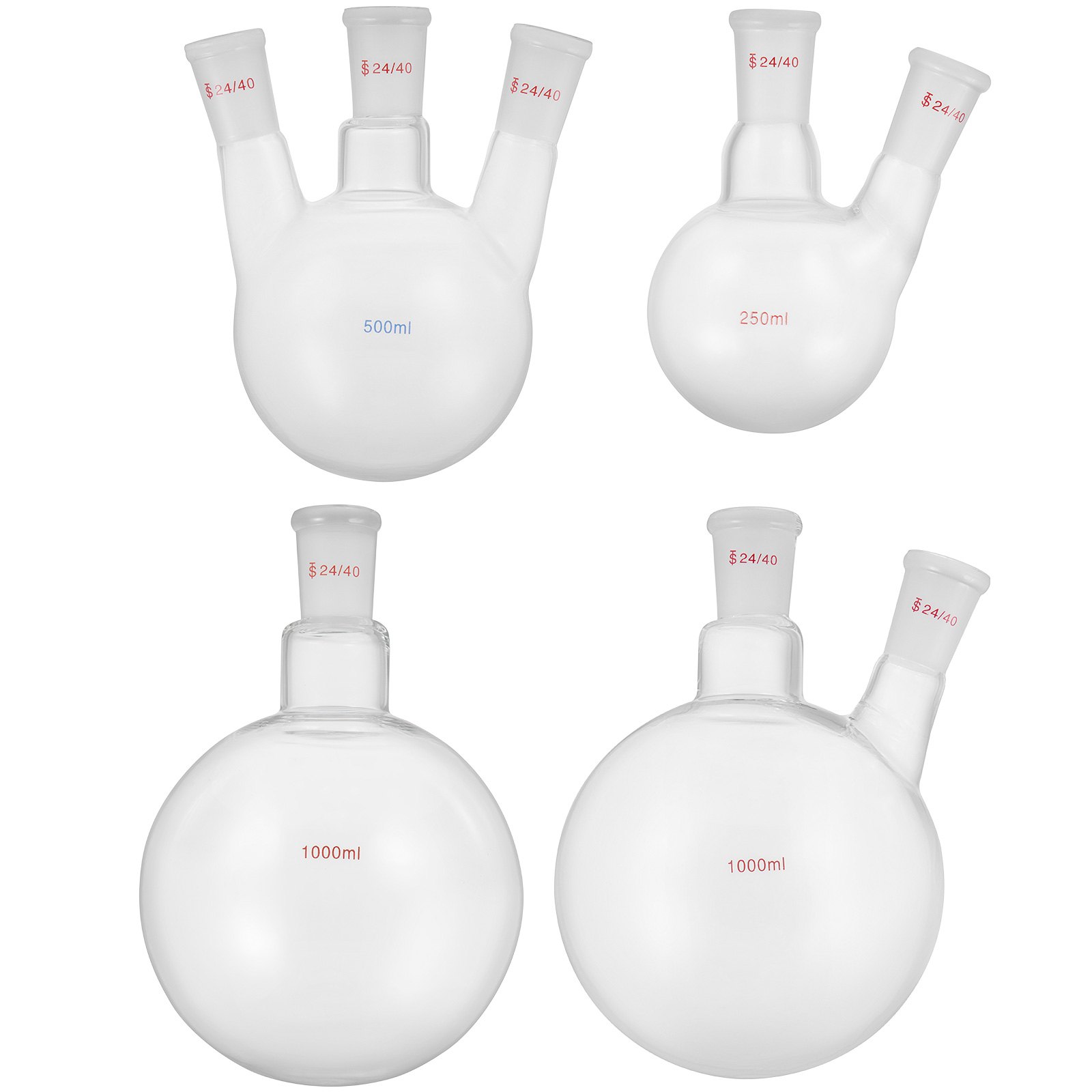VEVOR New Laboratory Glassware 24/40 Chemistry Glassware 32PCS ...