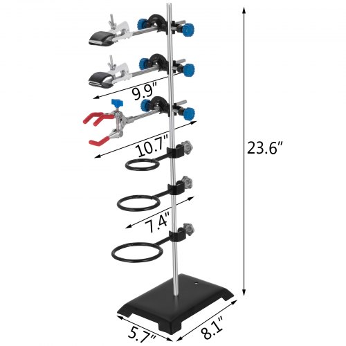 Laboratory Stand Support Lab Clamp Flask Clamp Condenser Stand 60cm ...