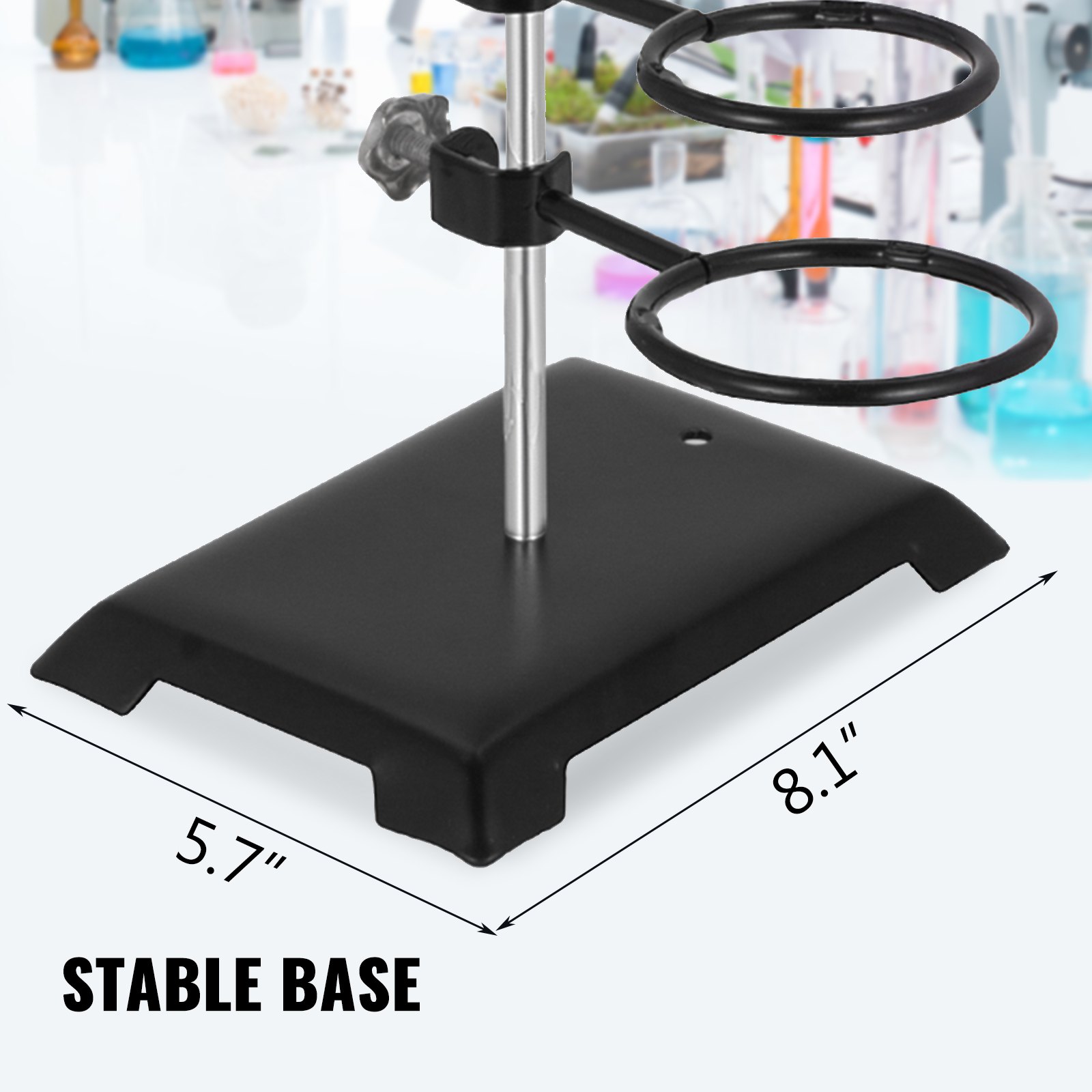 Laboratory Stand Support Lab Clamp Flask Clamp Condenser Stand 60cm ...