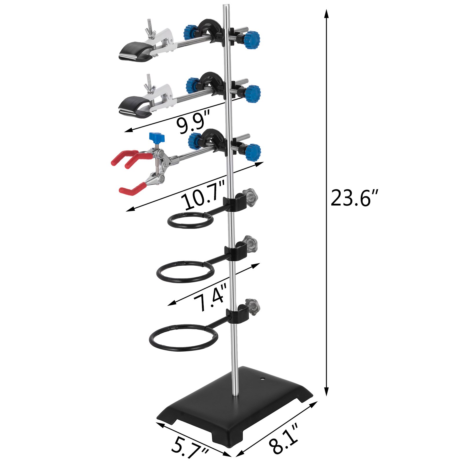 Laboratory Stand Support Lab Clamp Flask Clamp Condenser Stand 60cm ...