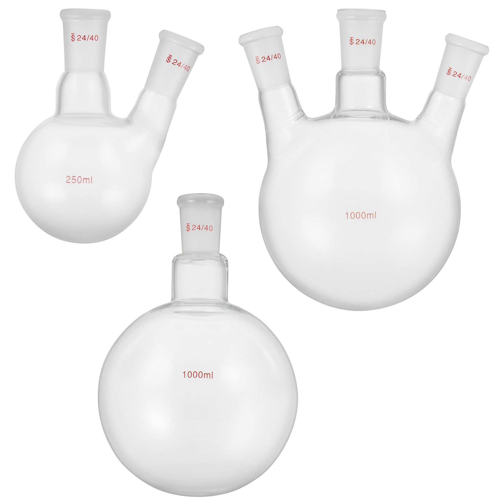 VEVOR New Laboratory Glassware 24/40 Chemistry Glassware 29PCS ...
