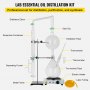VEVOR 2L Essential Oil Distillation Apparatus Lab Glassware ...