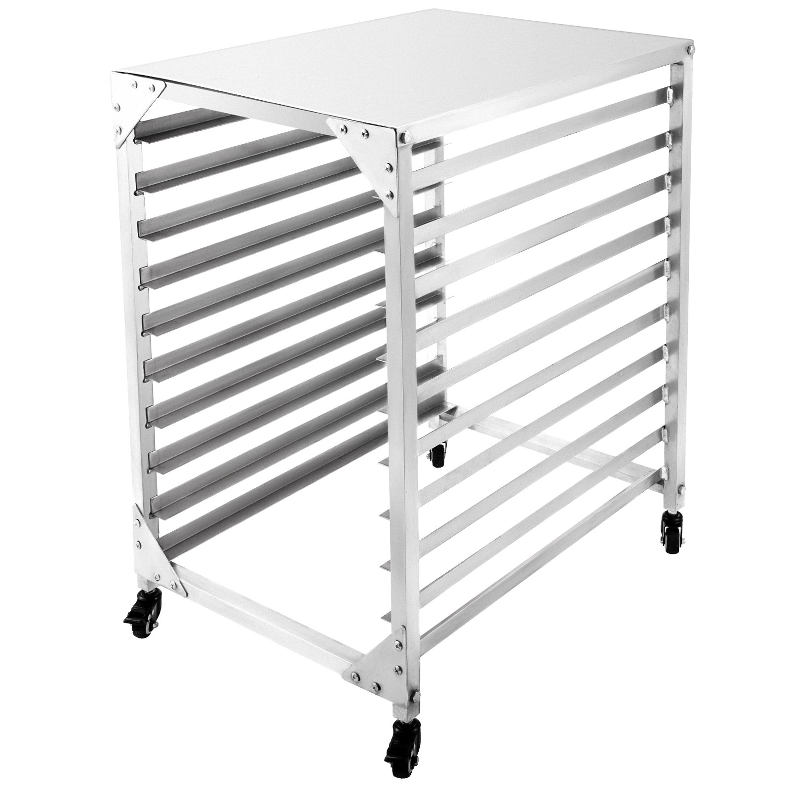 VEVOR Bakery Rack Bun Pan Rack 10-Tier 20.5"Lx26"Wx39"H Aluminum ...