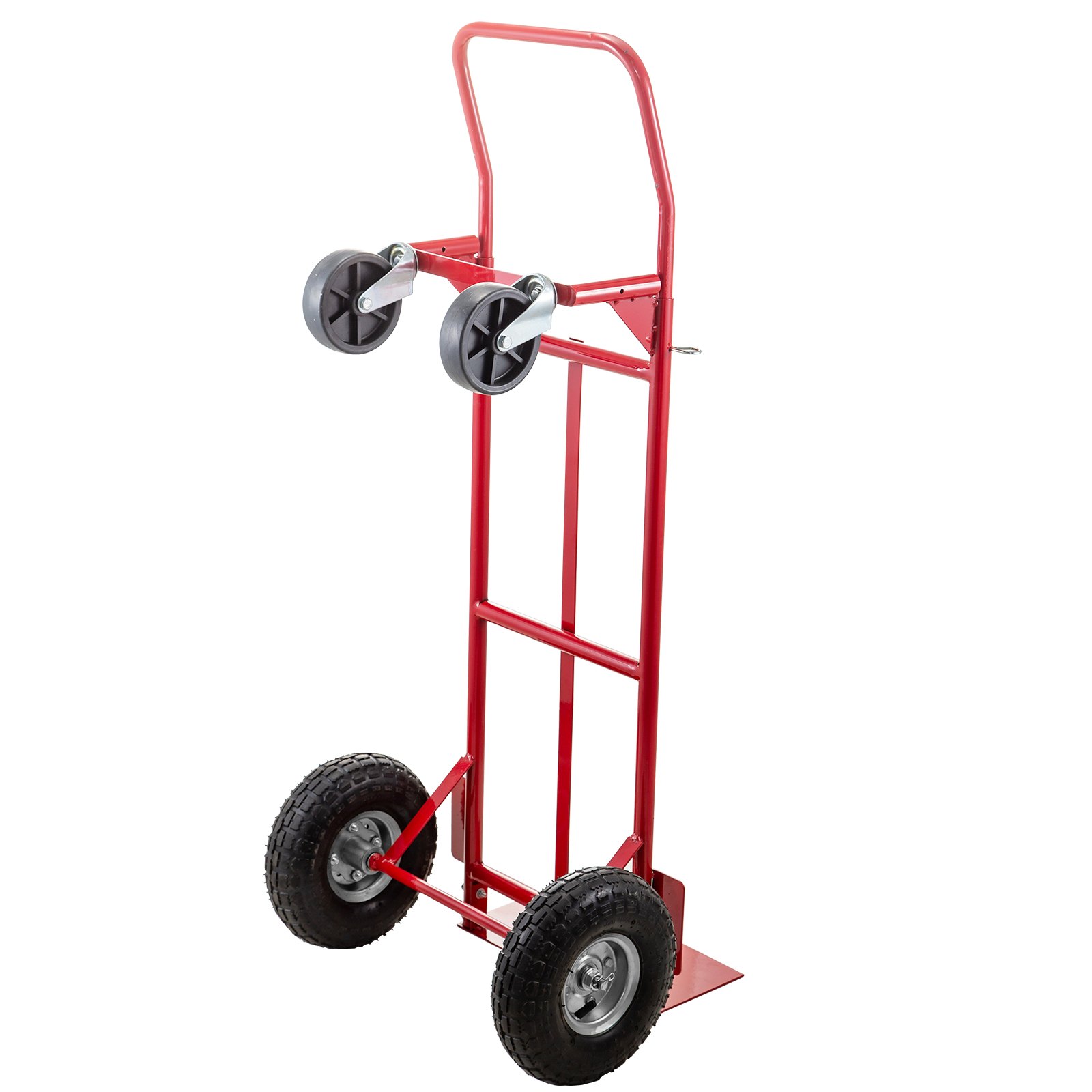 Hand Truck Convertible Dolly 200lb/300lb with 10inch PneumaticWheels in ...