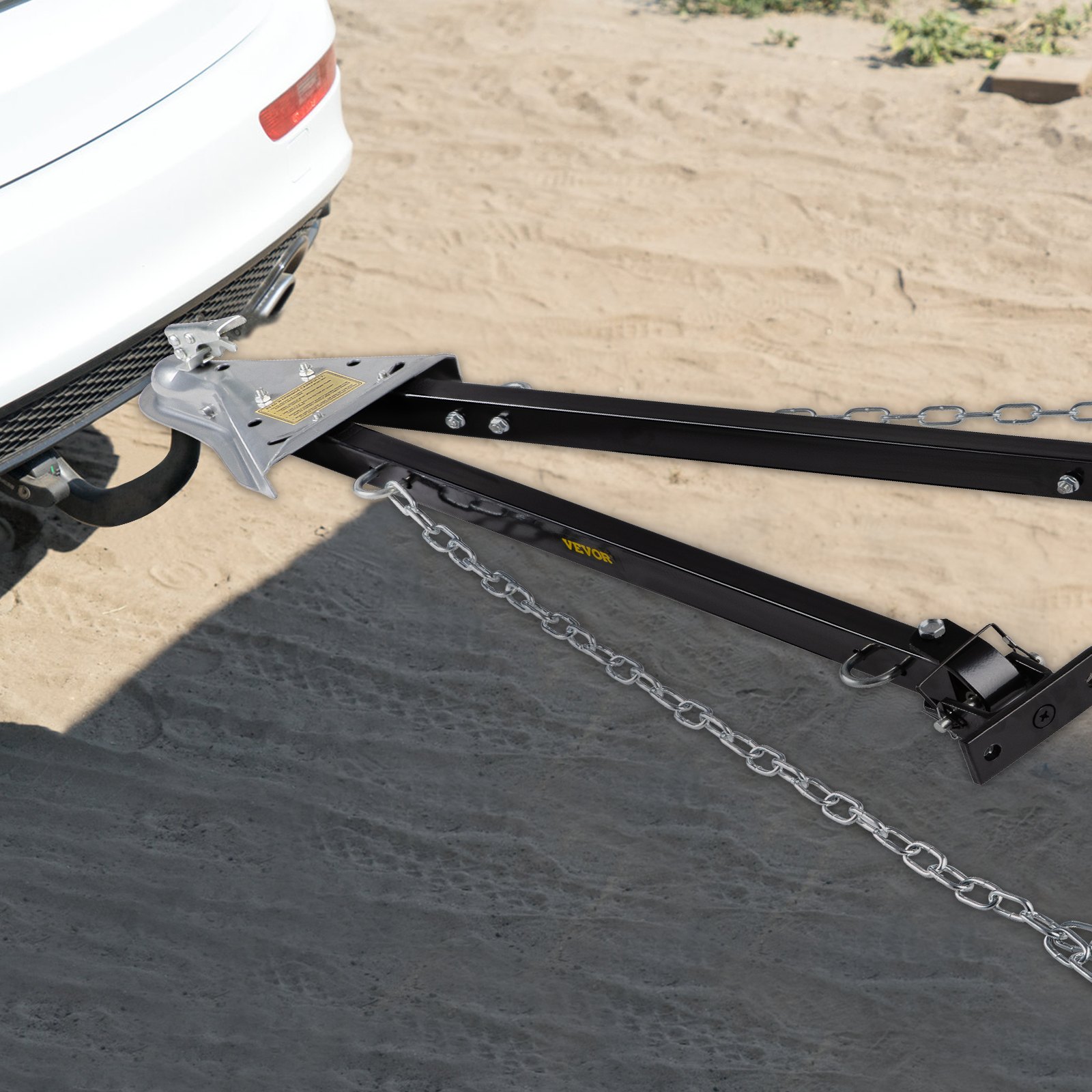 VEVOR VEVOR Adjustable Tow Bar Bumper Mount Tow Bar 5000lbs Fit 2 ...