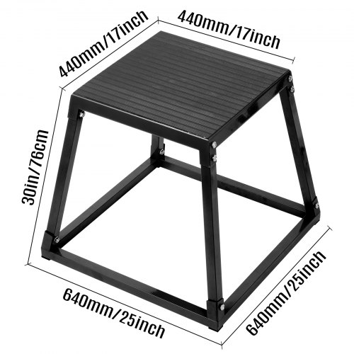 30'' Plyometric Platform Box Plyo Jump Exercise Fitness Explosiveness ...
