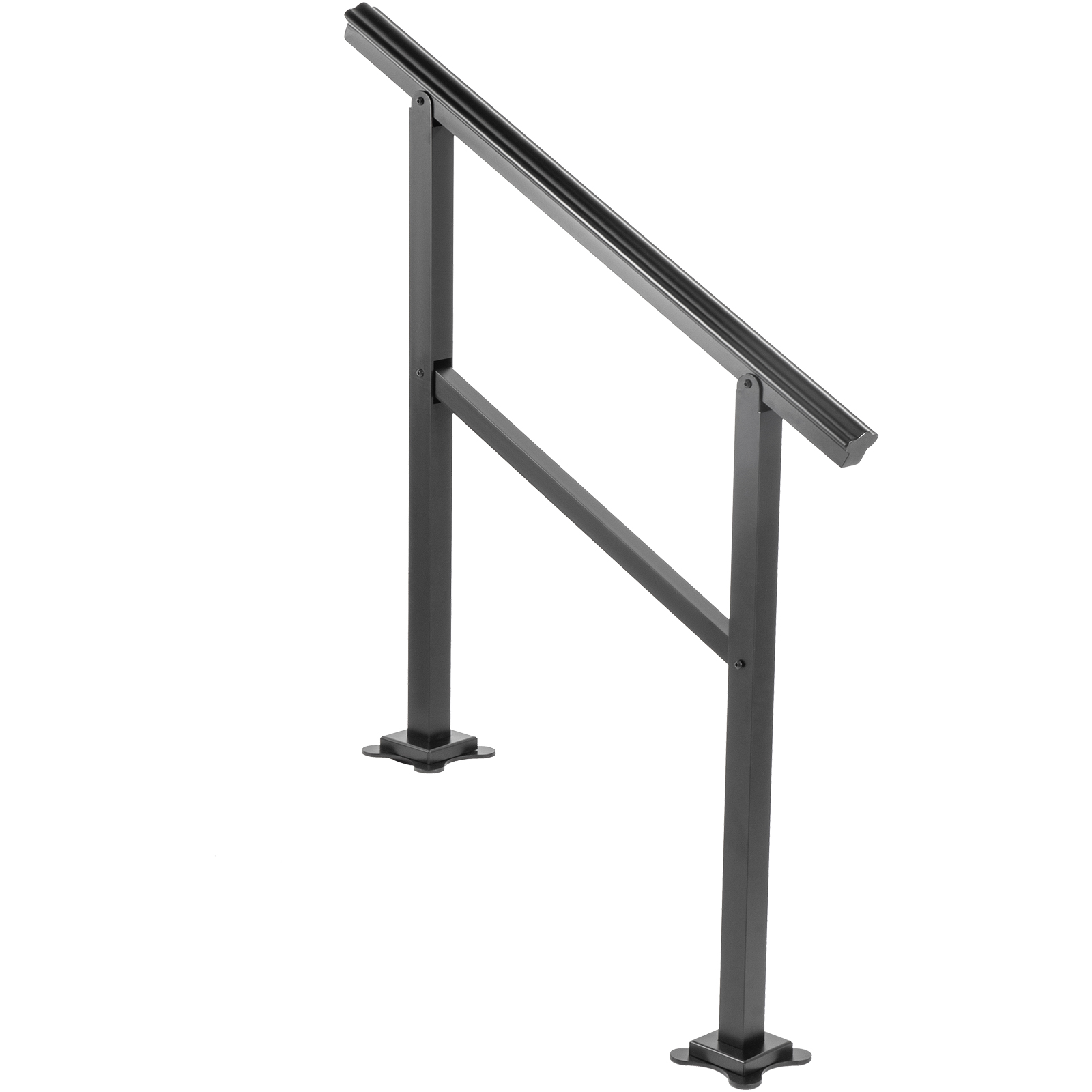 VEVOR Vevor Handrail Outdoor Stairs Outdoor Handrail Aluminum Fits 2-3 ...