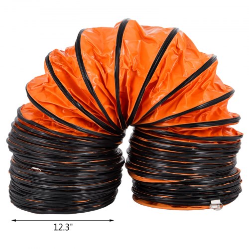 25FT PVC Flexible Duct Hosing for Exhaust Fan 12 inch Diameter | VEVOR US