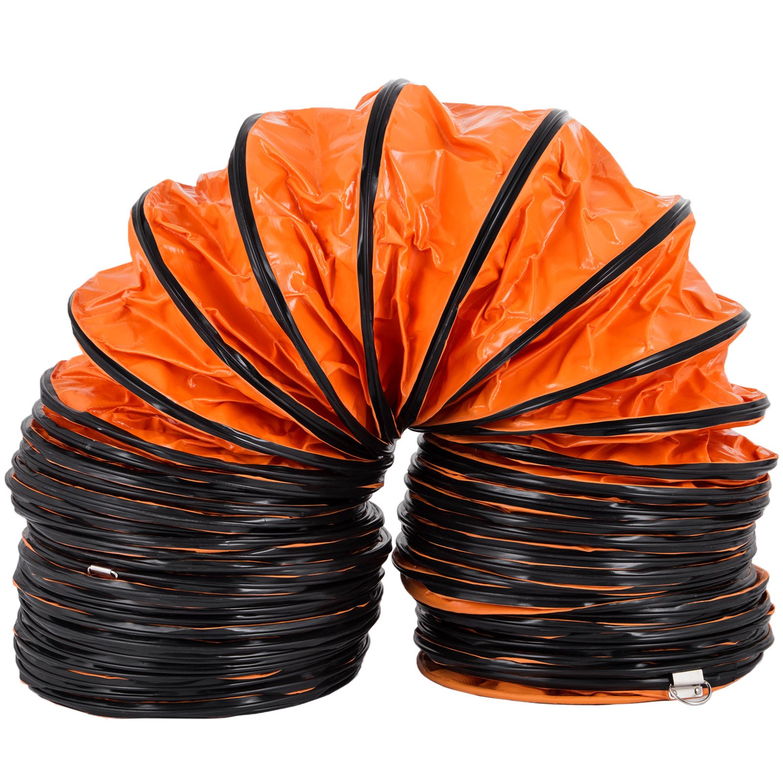 VEVOR 16 FT PVC Flexible Duct Hosing for 12 INCH Exhaust Fan, Orange ...