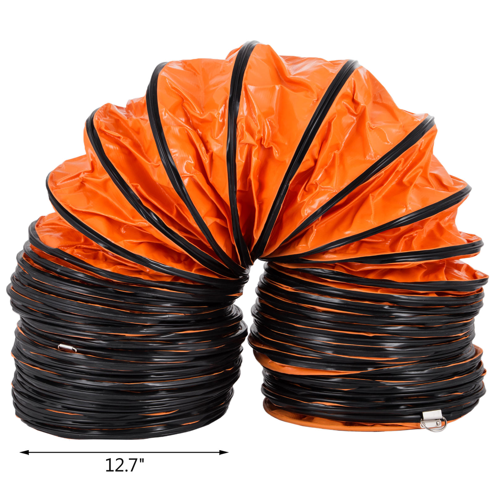 Pvc Flexible Duct Hosing 16ft L φ12 Inch Duct Hose Gardening 16'l ...