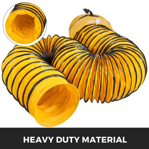 VEVOR 25ft Ducting Hose PVC Flexible Duct Hosing for 12inch Utility ...
