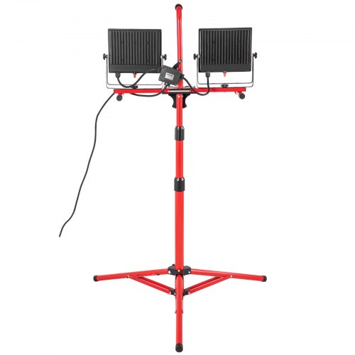 VEVOR LED Work Light with Stand, 4200 Lumen Dual-head LED Work Light ...