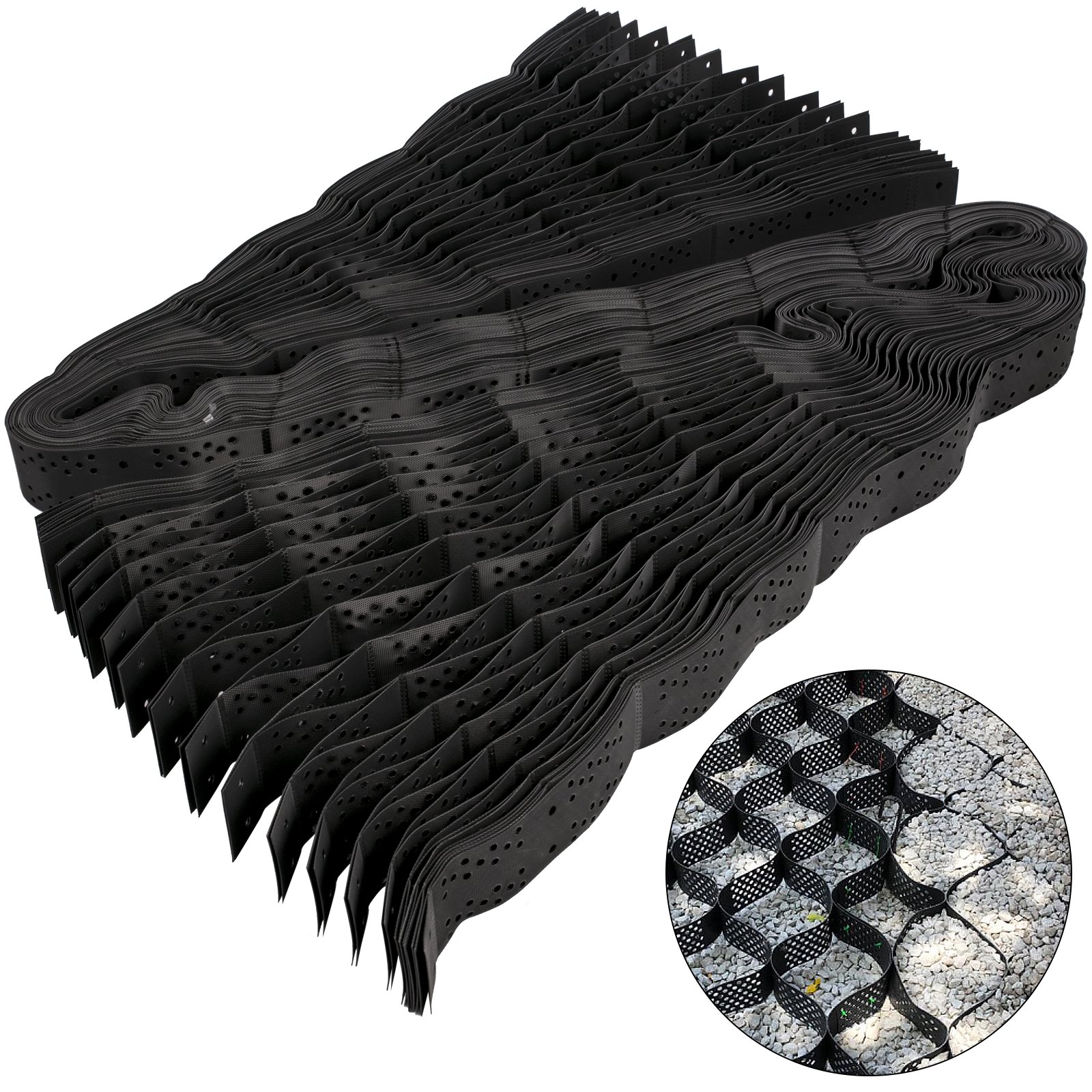 VEVOR VEVOR Geo Grid Ground Grid, Geo Cell Grid 9x17ft, Gravel Geo Grid ...