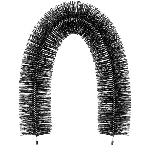 VEVOR Gutter Guard Brush with 15 FT Length Bristle, 4.33"(Dia) Gutter ...