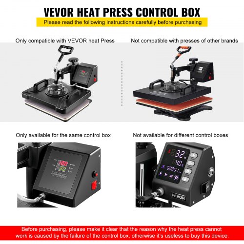 Control Box Heat Press 1250w Digital Lcd Controller T-shirt Mug Plate ...