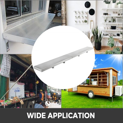 8 Foot Shelf For Concession Window Food Folding Truck Accessories ...