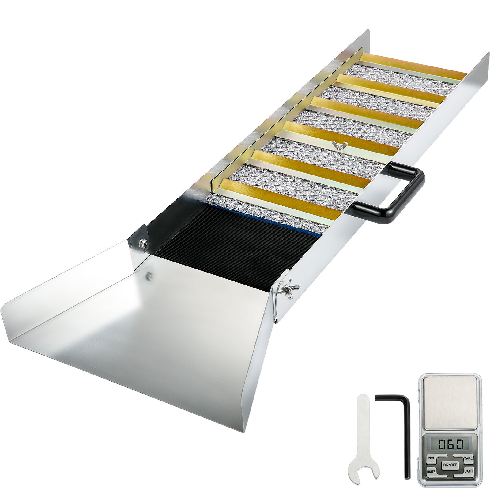 VEVOR VEVOR Aluminum Alloy Sluice Box, Compact 36" Mini Sluice Boxes ...
