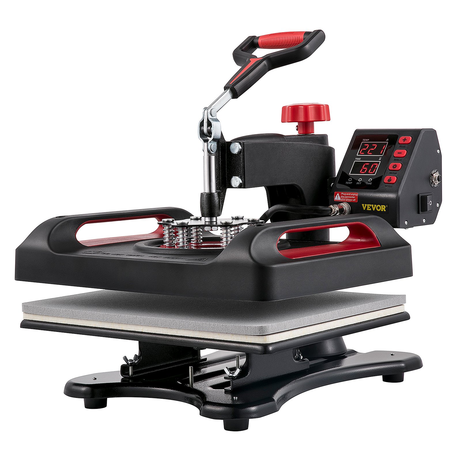 VEVOR Heat Press Machine 12x15, 800W Heat Press for Sublimation 5 in 1 ...
