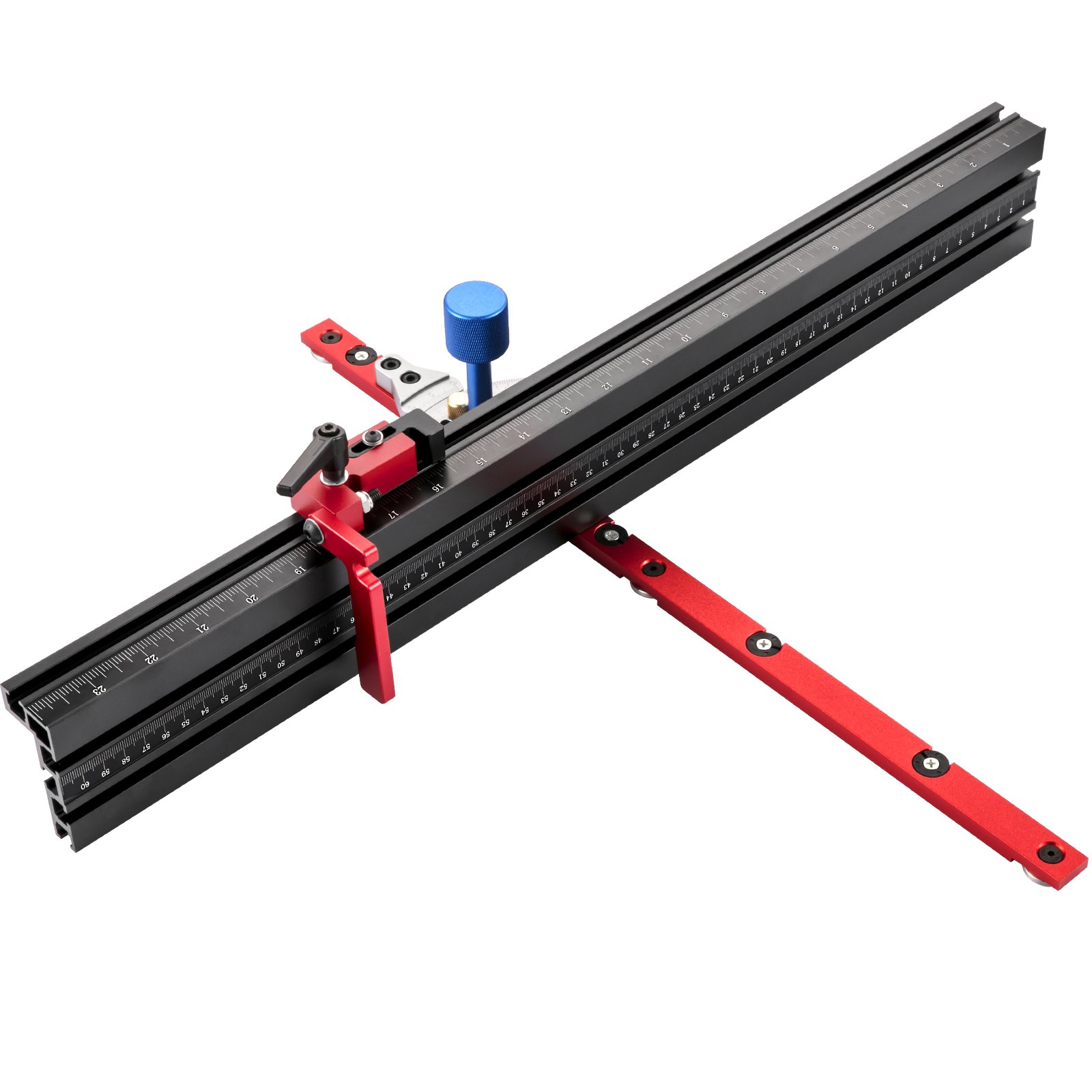 VEVOR Precision Miter Gauge, 24" Aluminum Table Saw Miter Gauge w/ 60 ...