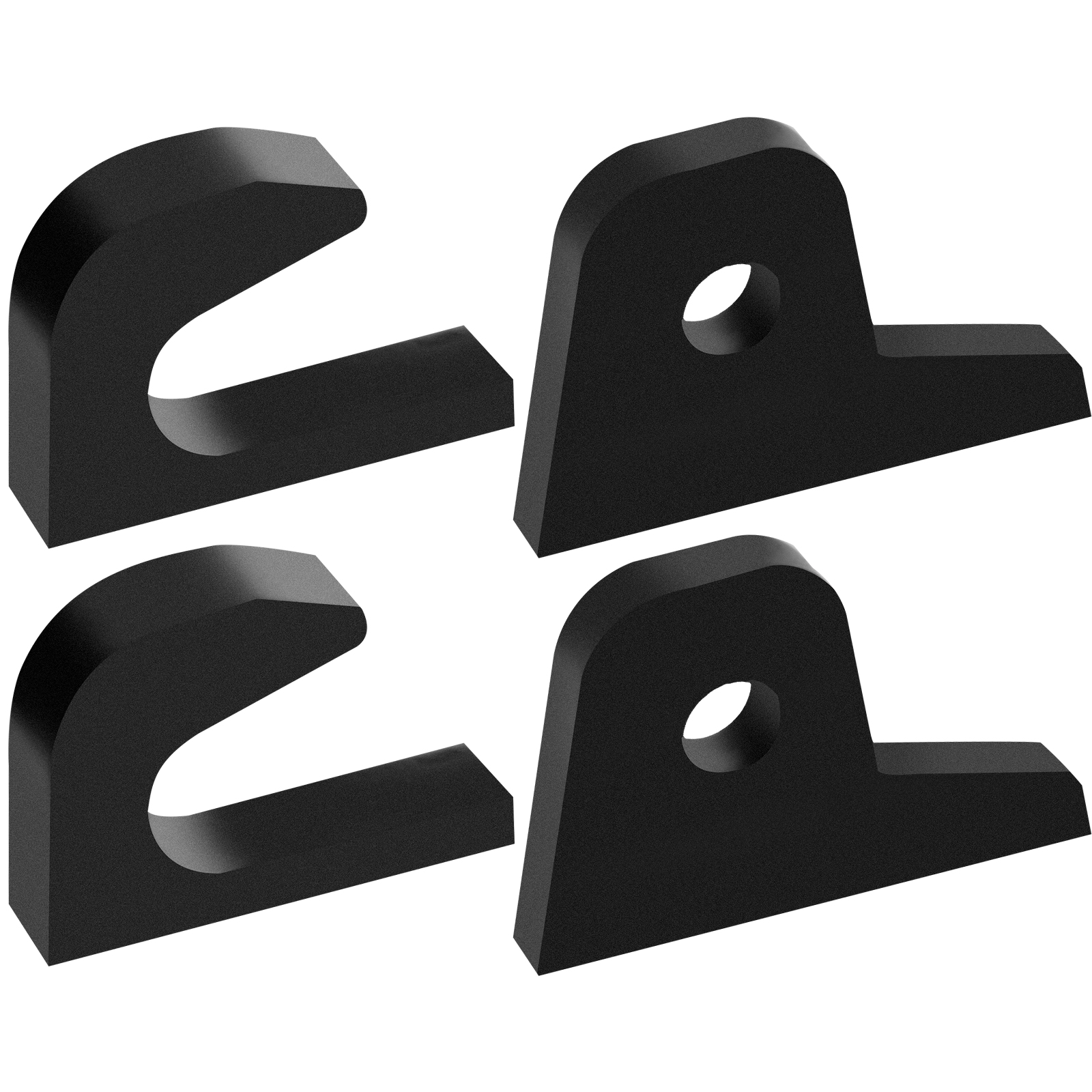 VEVOR Loader Bucket Forks 1 1/4" Thick Hook Brackets Tach Weld on ...