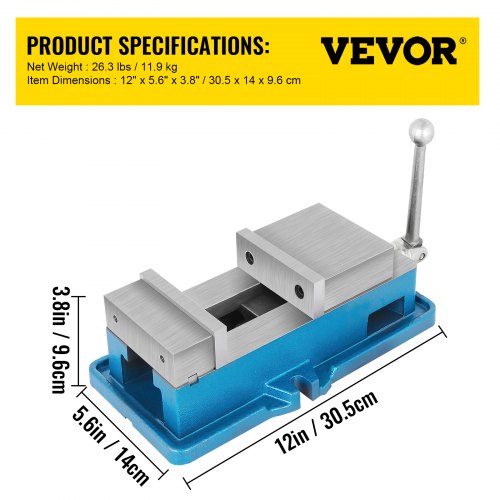 VEVOR 4 Inch ACCU Lock Down Vise Precision Milling Vise 4 Inch Jaw ...