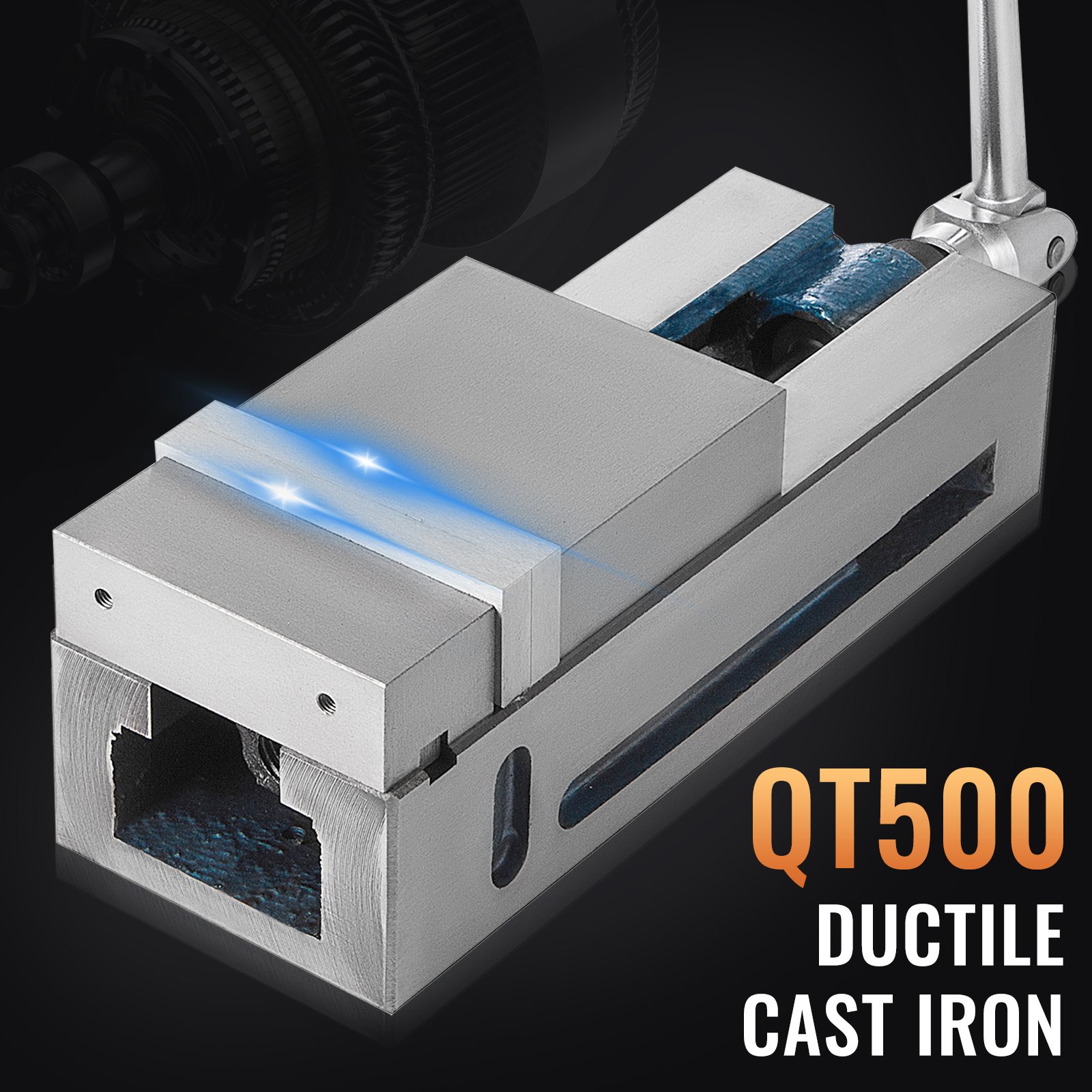 Bench Clamp Vise High Precision Clamping Vise 4 Inch Jaw Width CNC Vise ...