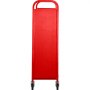 Book Cart Library Cart 200lb with Single Sided V-Shaped Sloped Shelves ...