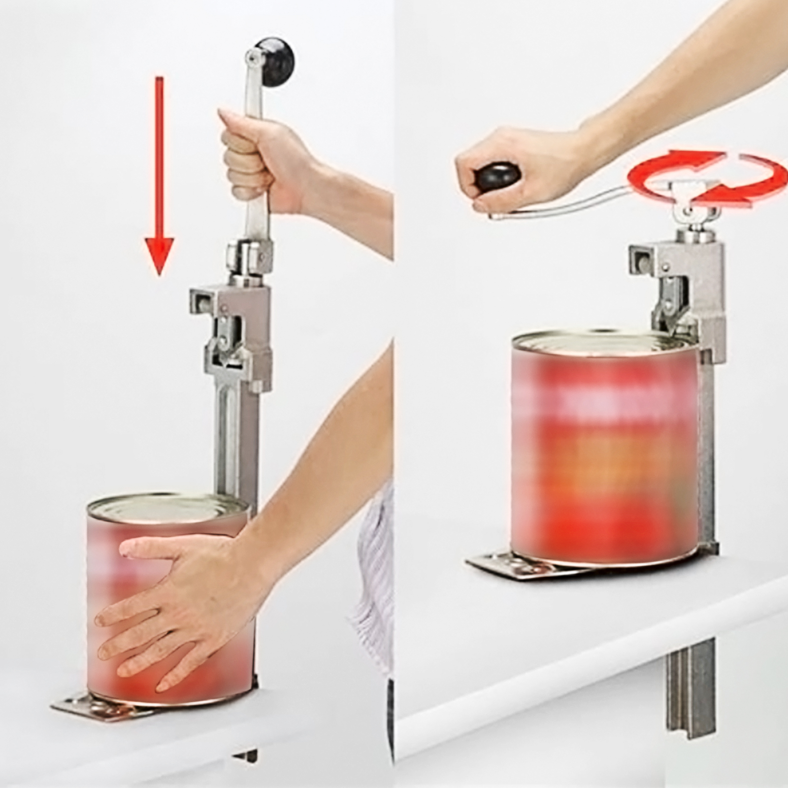 VEVOR Commercial Can Opener, 15.7 inches Tabletop Can Opener, Heavy ...