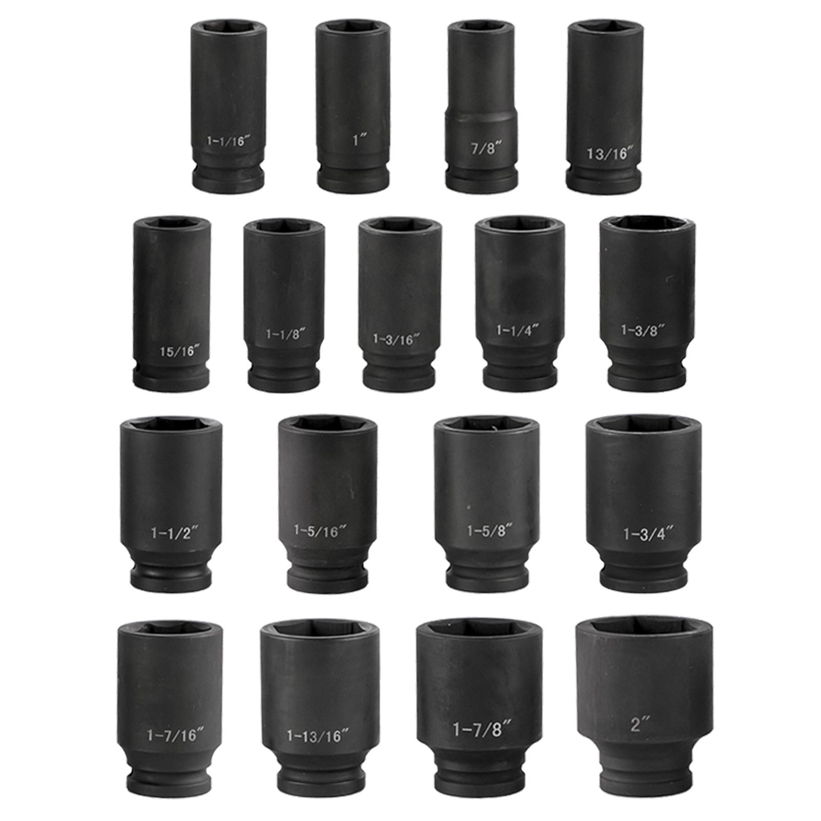 VEVOR Impact Socket Set 3/4 Inches 22 Piece Deep Impact Sockets, Socket ...