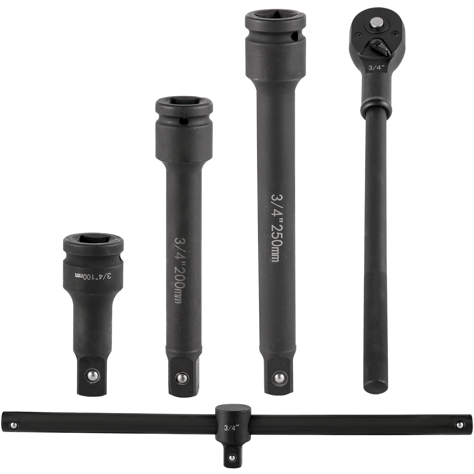 VEVOR Impact Socket Set 3/4 Inches 27 Piece Standard Impact Sockets ...