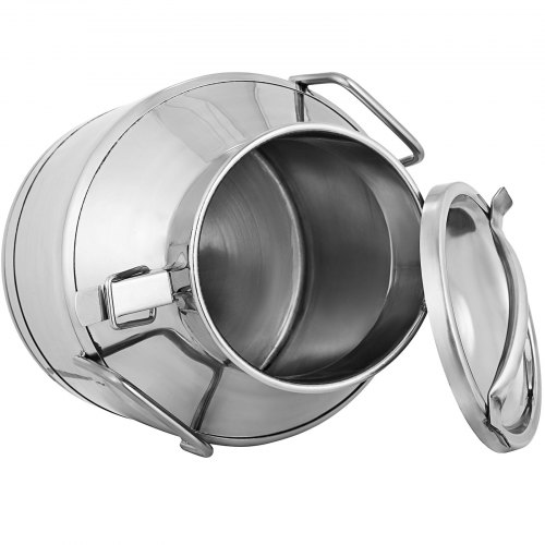 13.25 Gallon Stainless Steel Milk Can W/handle One Piece 50l Milk ...
