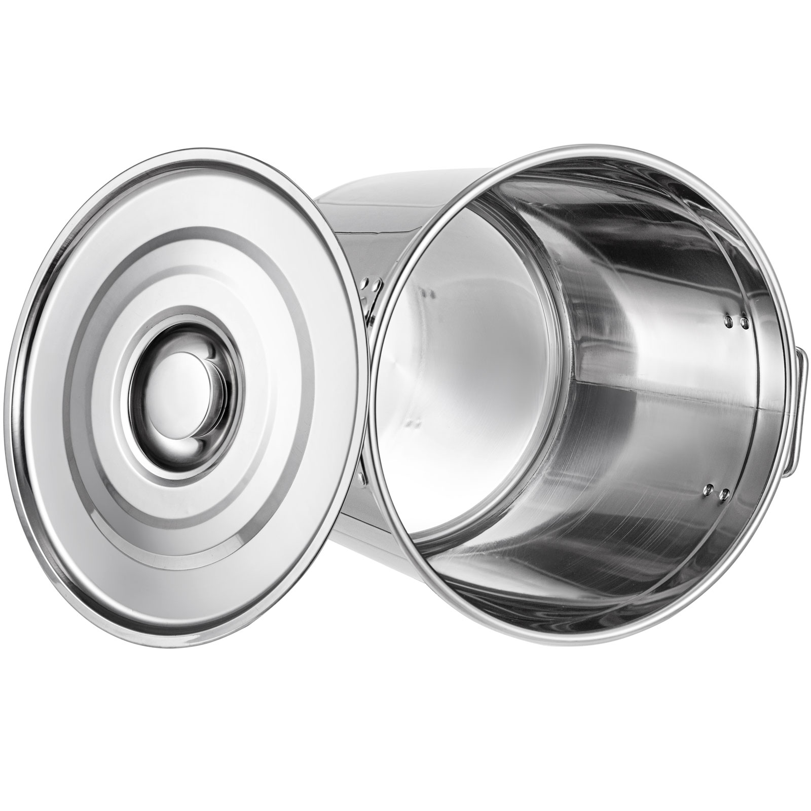 180qt Quart Heavy Duty Tri-ply Thick Base Stainless Steel Stock Pot W ...