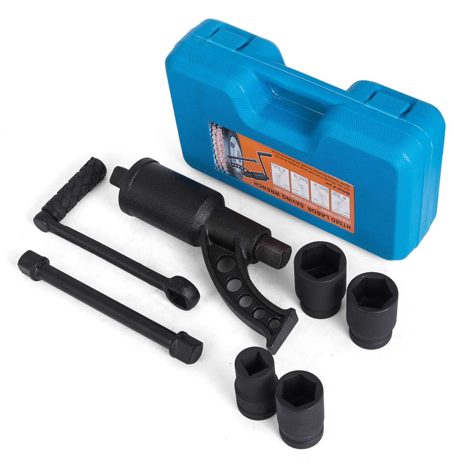 1:58 Torque Multiplier Set Wrench Lug Nut Labor Saving Lugnuts 4 ...
