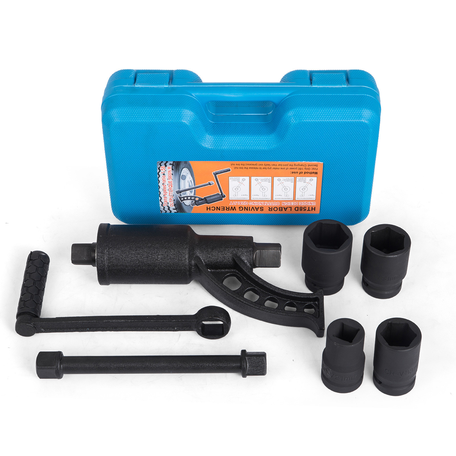 1:78 Torque Multiplier Set Wrench Lug Nut Labor Saving Lugnuts 4 ...