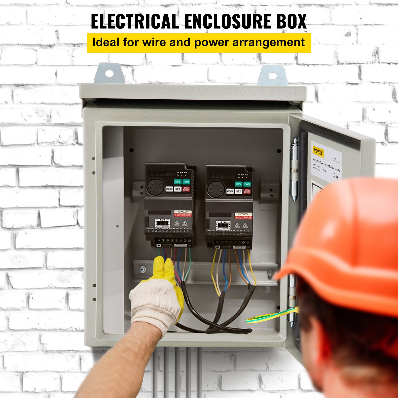 VEVOR Electrical Enclosure, 8'' x 8'' x 6'', UL Certified NEMA 4 ...