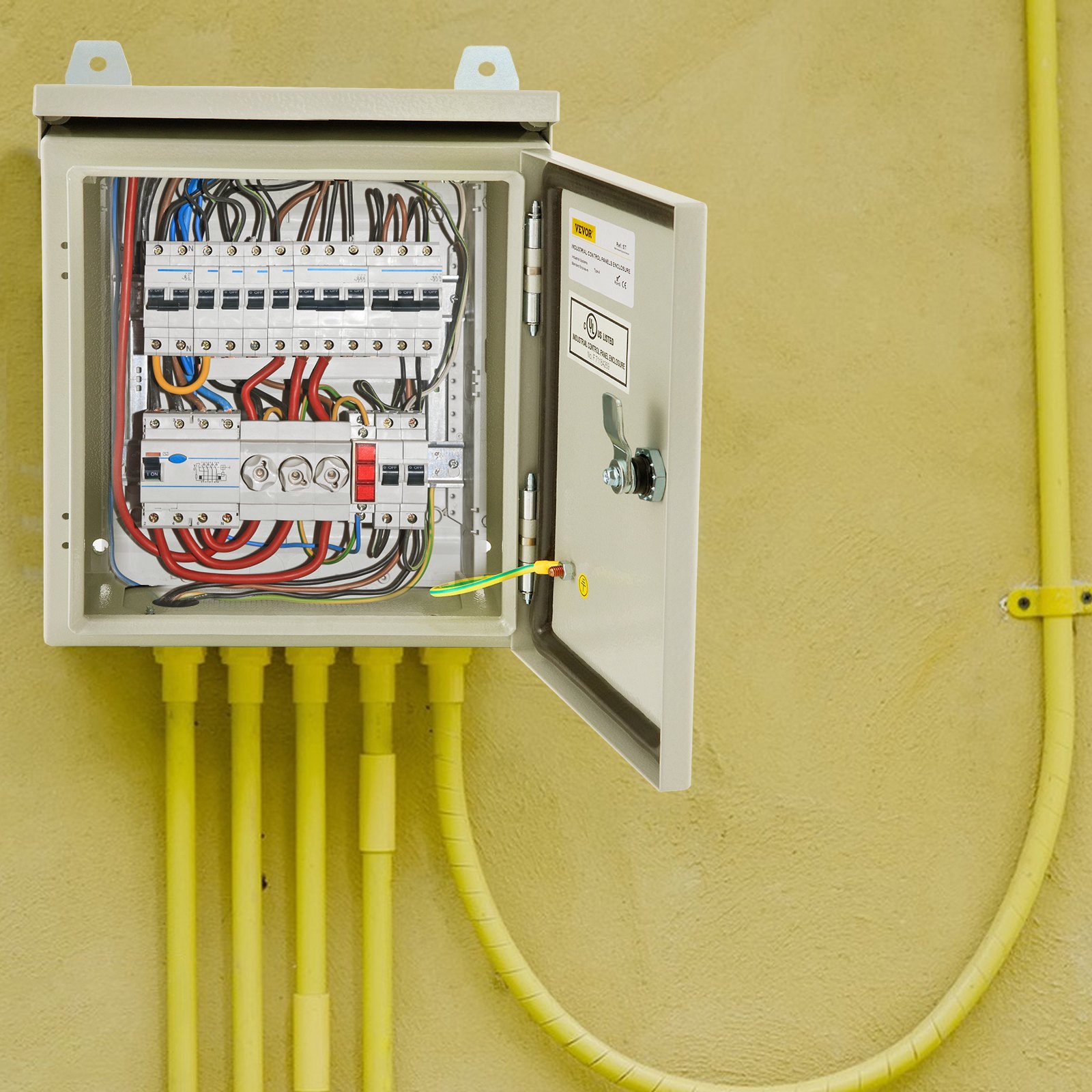 VEVOR Electrical Enclosure, 12'' x 12'' x 6'', UL Certified NEMA 4 ...