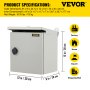 VEVOR Electrical Enclosure, 12'' x 12'' x 8'', UL Certified NEMA 4 ...