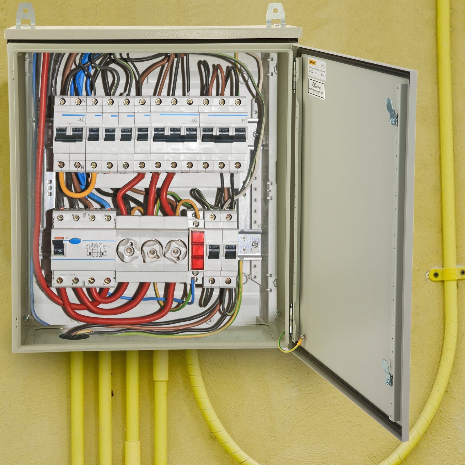 VEVOR Electrical Enclosure, 24'' x 24'' x 12'', UL Certified NEMA 4 ...