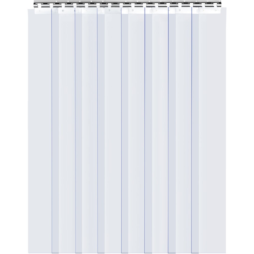 VEVOR Plastic Curtain, 4ft Width x 8ft Height Plastic Strip Curtain ...