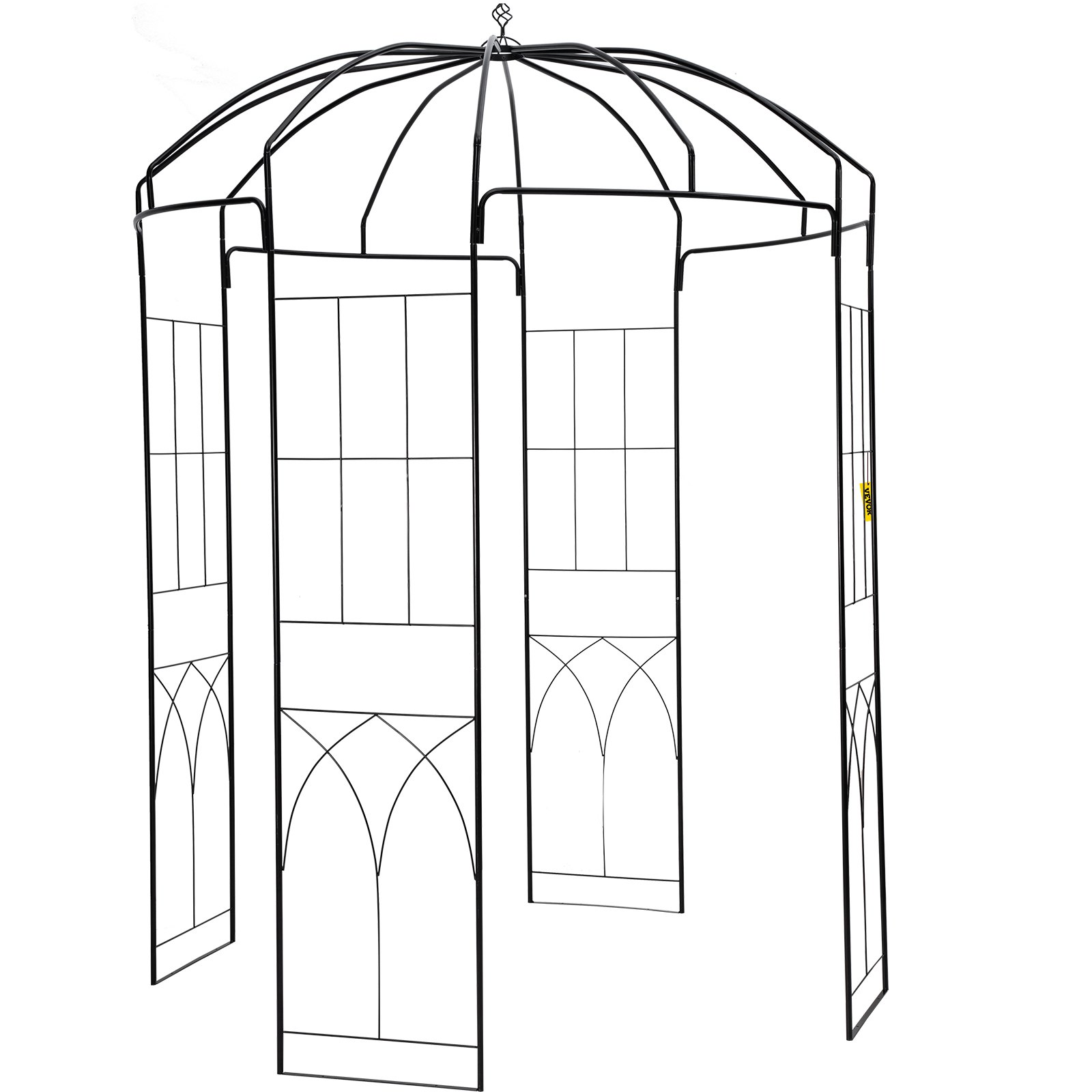 VEVOR Birdcage Shape Garden Arbor,8' High x 5.2' Wide, Heavy Duty ...