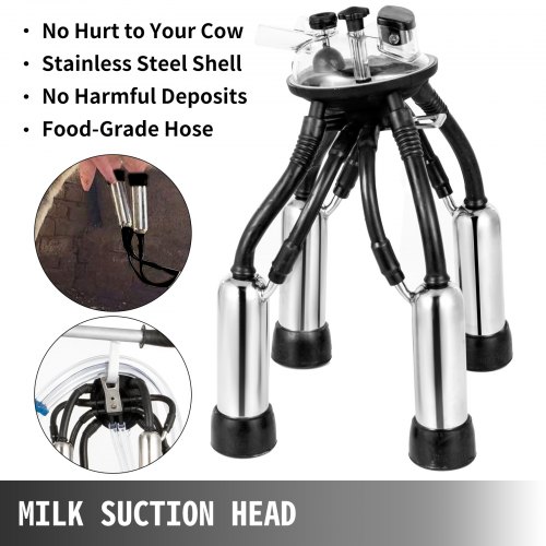 Vevor Electric Milking Machine Milker Machine 25L, Cow Milking Machine ...