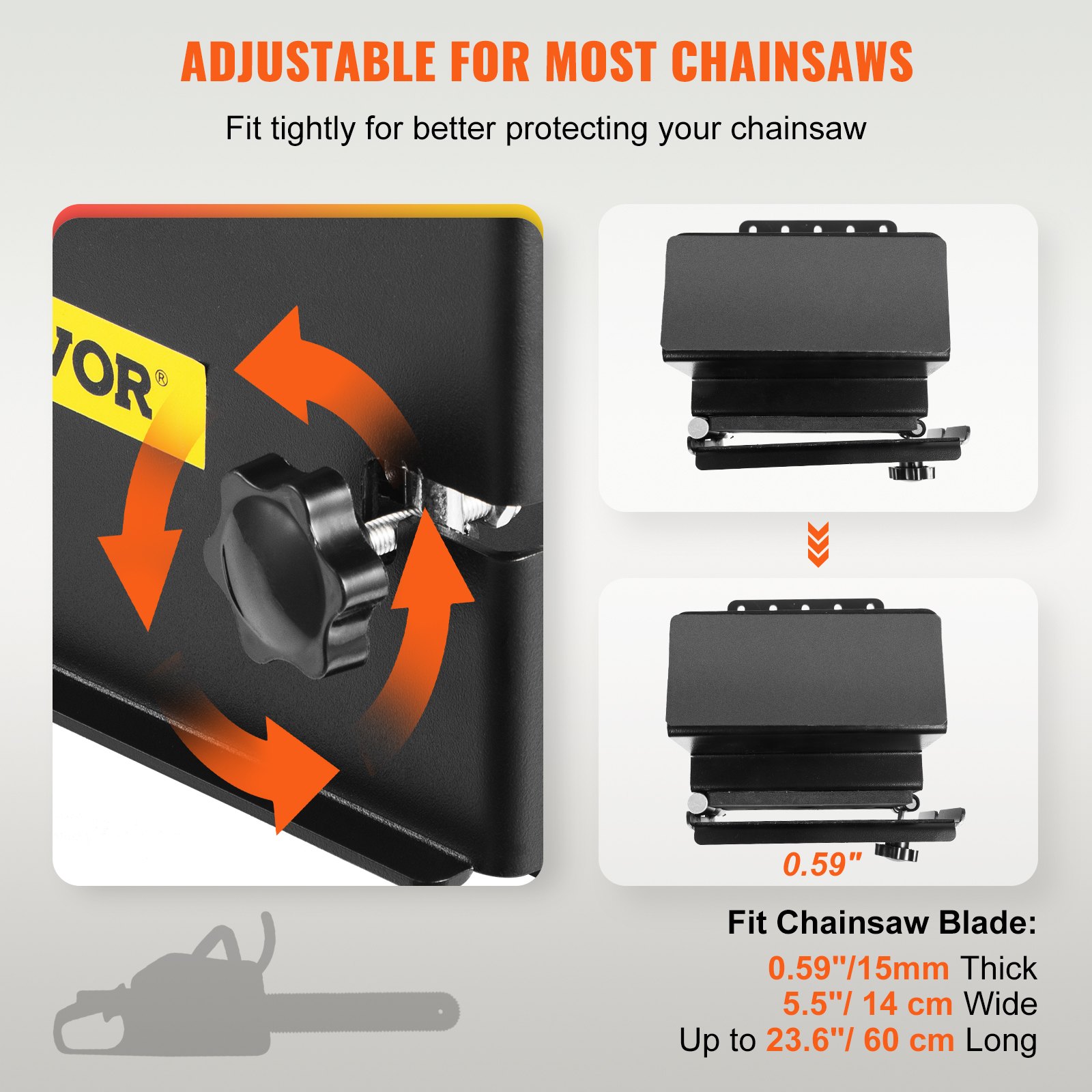 VEVOR VEVOR Chainsaw Mount Holder Universal Chainsaw Carrier Steel ATV ...