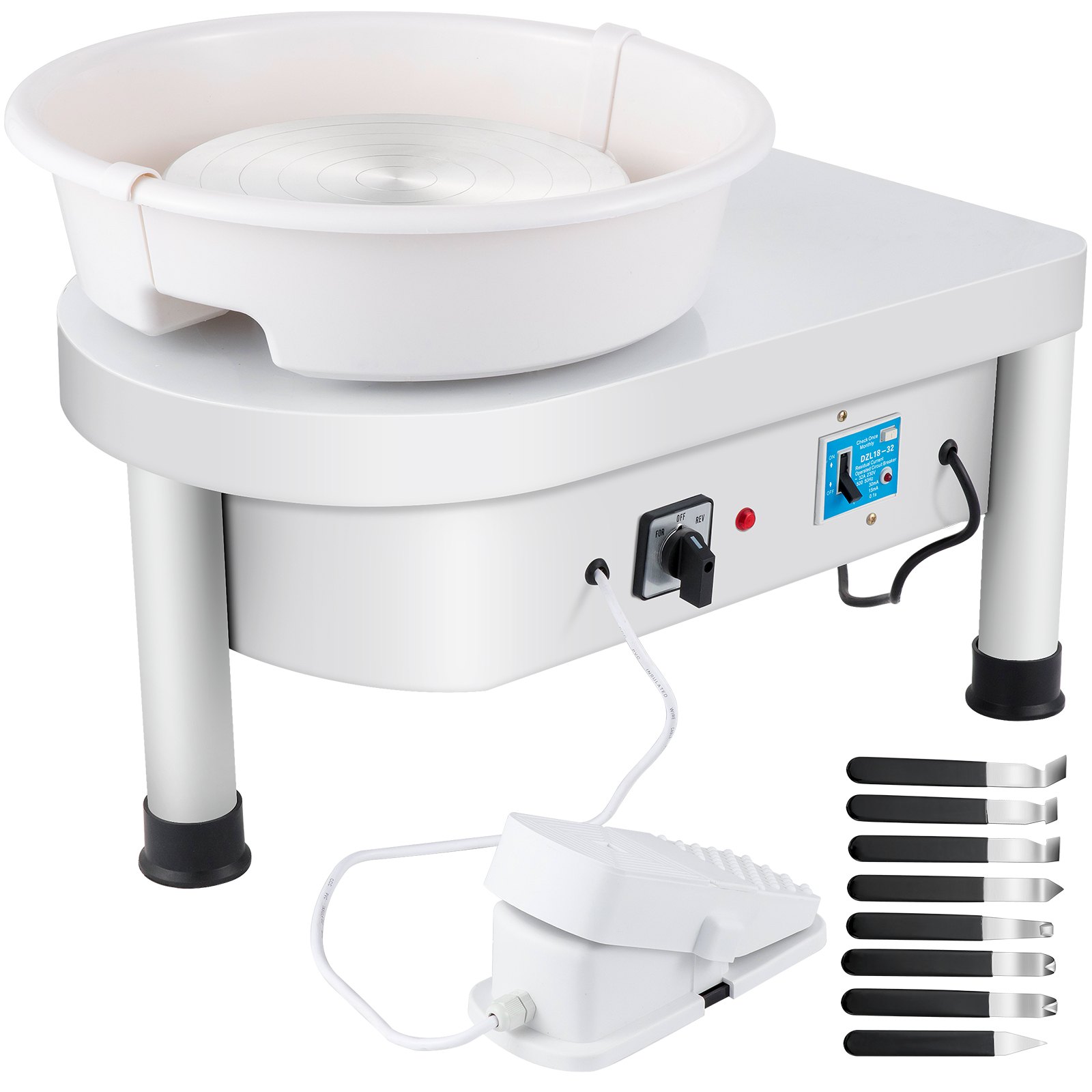280w 25cm Electric Pottery Wheel Ceramic Machine Work Clay Art Craft ...