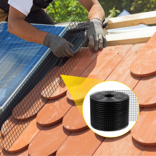 VEVOR Solar Panel Bird Wire, 8inch x 98ft Critter Guard Roll Kit, Solar ...