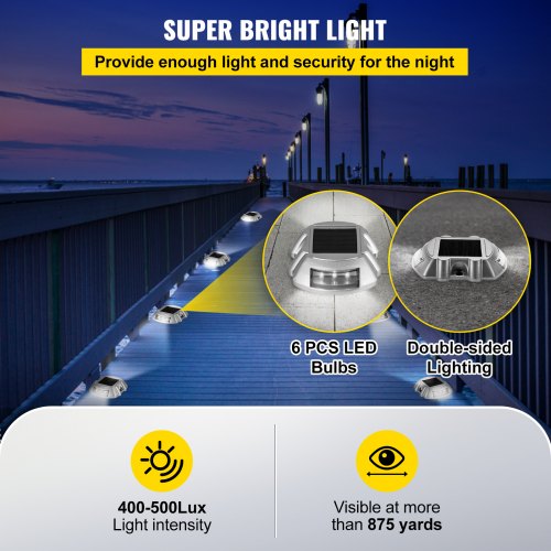 Solar Led Pathway Driveway Lights Waterproof Road Decoration Casting ...
