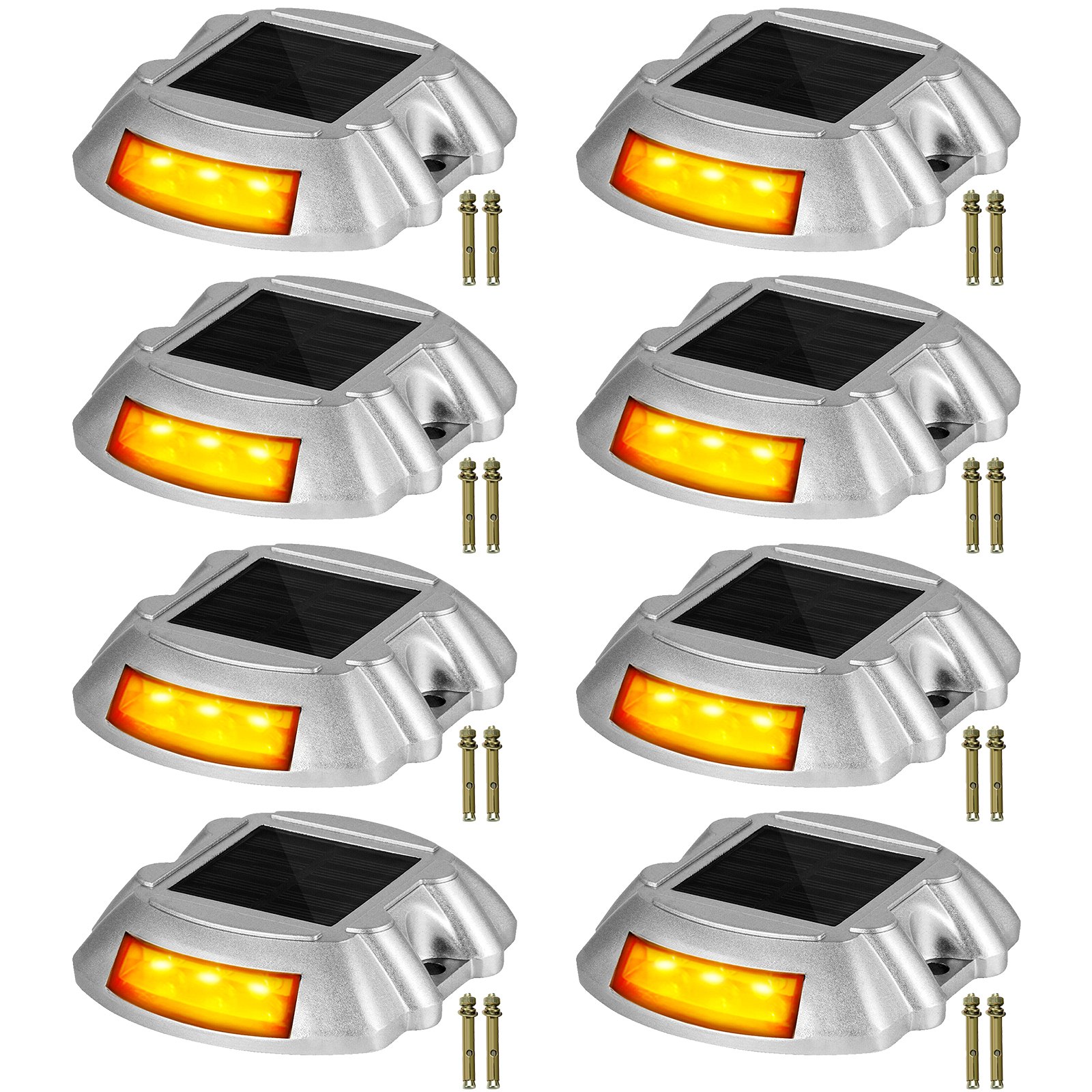 Solar Led Pathway Driveway Lights Road Decoration Yard Garden Anti ...
