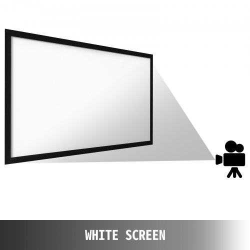 135 Inch Fixed Aluminum Frame Projector Screen Home Theatre Hd Tv ...